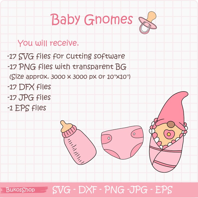 Gnomes SVG Bundle, Baby Shower SVG, Newborn SVG Bundle, Baby Gnomes ...