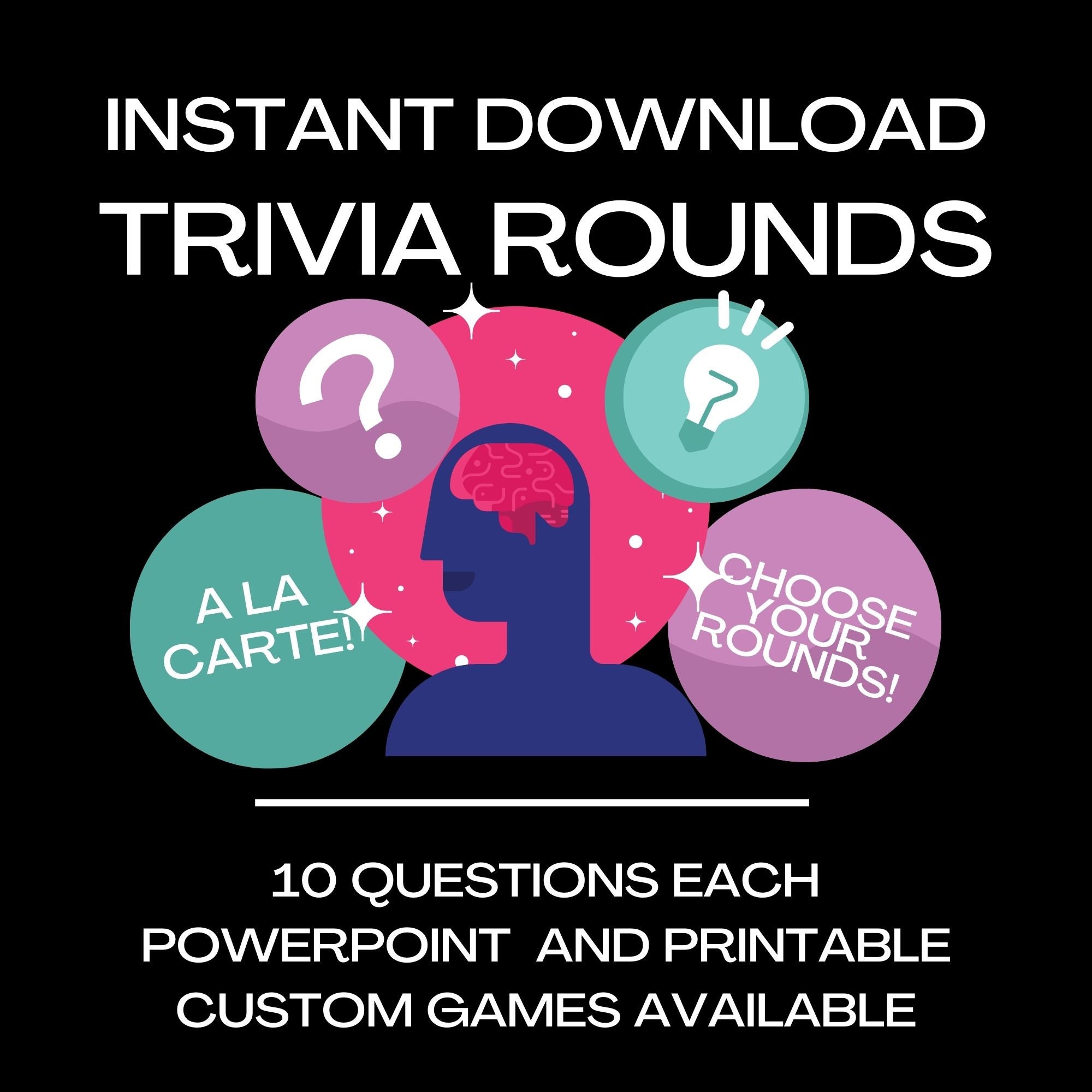 Trivia Games-trivia Rounds-trivia Powerpoint-trivia Questions-instant ...