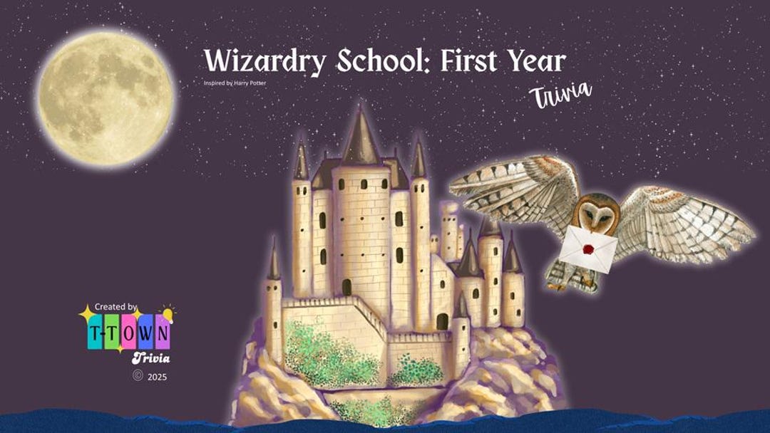 Wizarding School First Year Trivia - Fun Wizards Quiz (digital Download ...