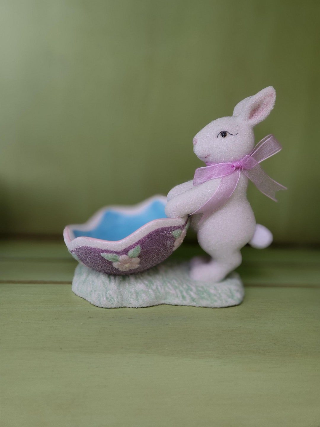 Avon Easter Enchantment Candy Dish, Easter Bunny Candy Dish ...