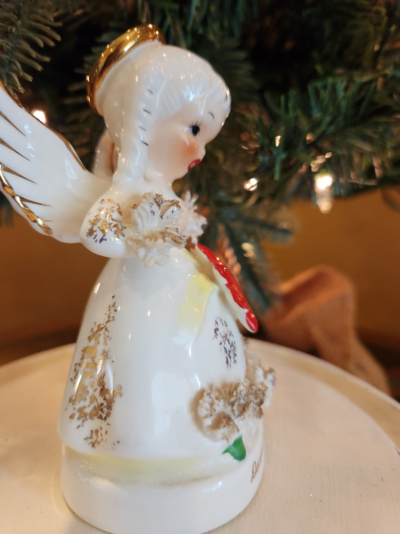 Vintage Napco Girl December Angel, Birthday Angel, Kitschy, Collectible ...