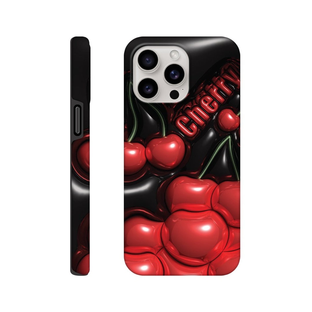 Cherry Tough Case// Red Cherry Case // Cute iPhone Case/ Fits iPhone 15 ...