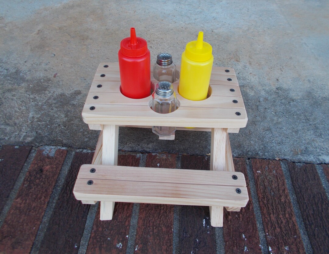 Picnic Table Condiment Holder - Etsy