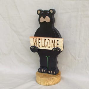 Bear Welcome Sign - Etsy