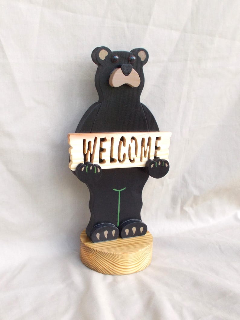 Bear Welcome Sign - Etsy