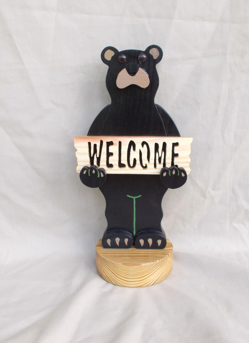 Bear Welcome Sign - Etsy