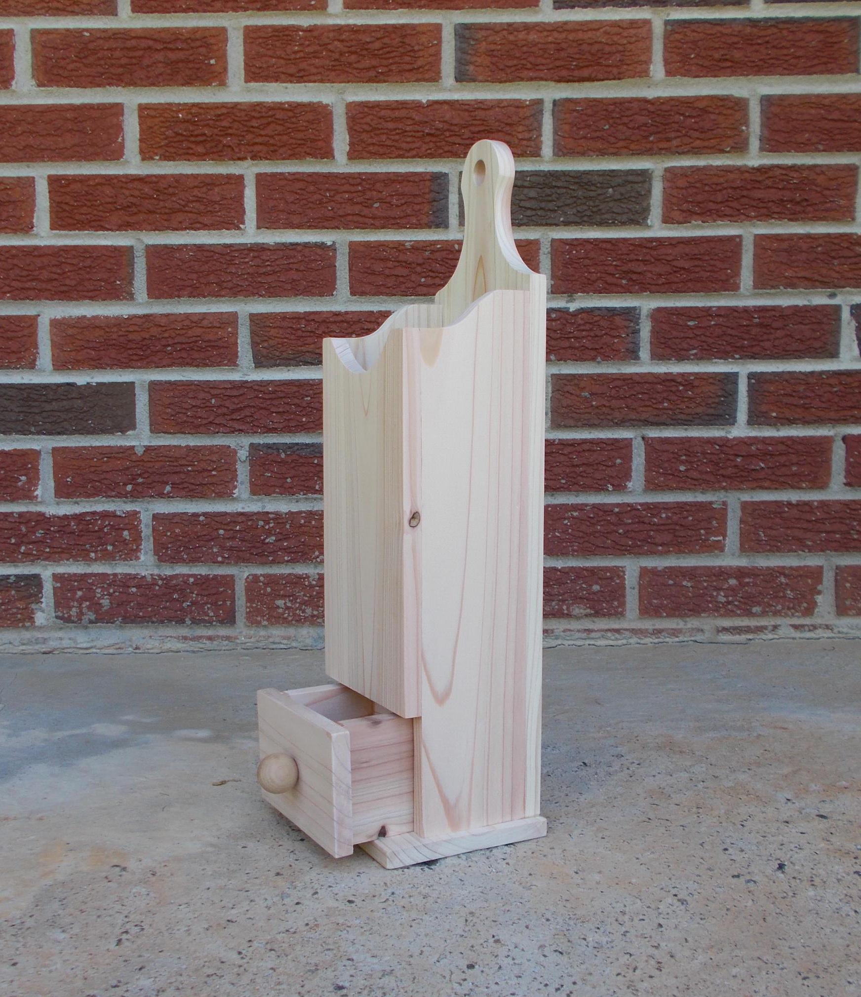 Candle Storage Box With Pull Out Drawer to Store Matches or Other Items ...