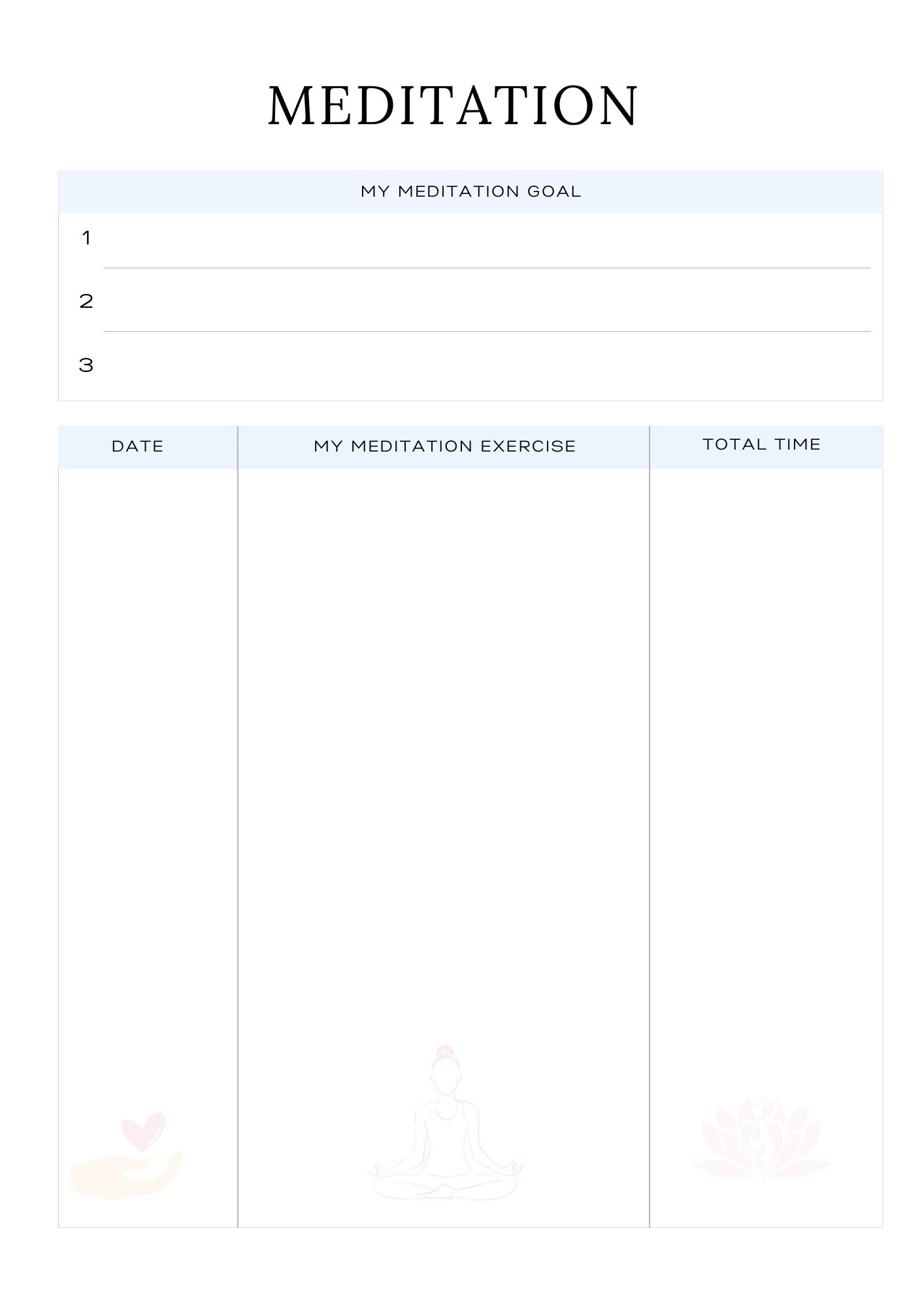 Yoga Journal Template - Etsy