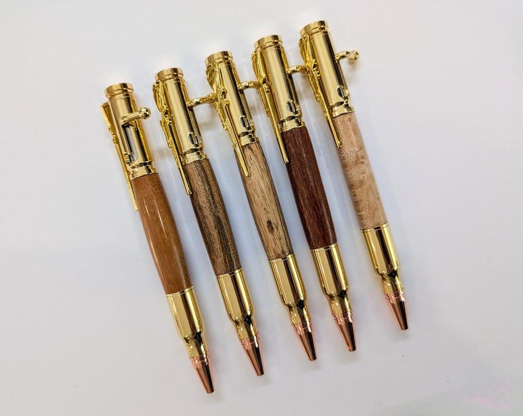 Hand-turned Wooden Gun/bolt-action Pens Made on a Lathe - Etsy