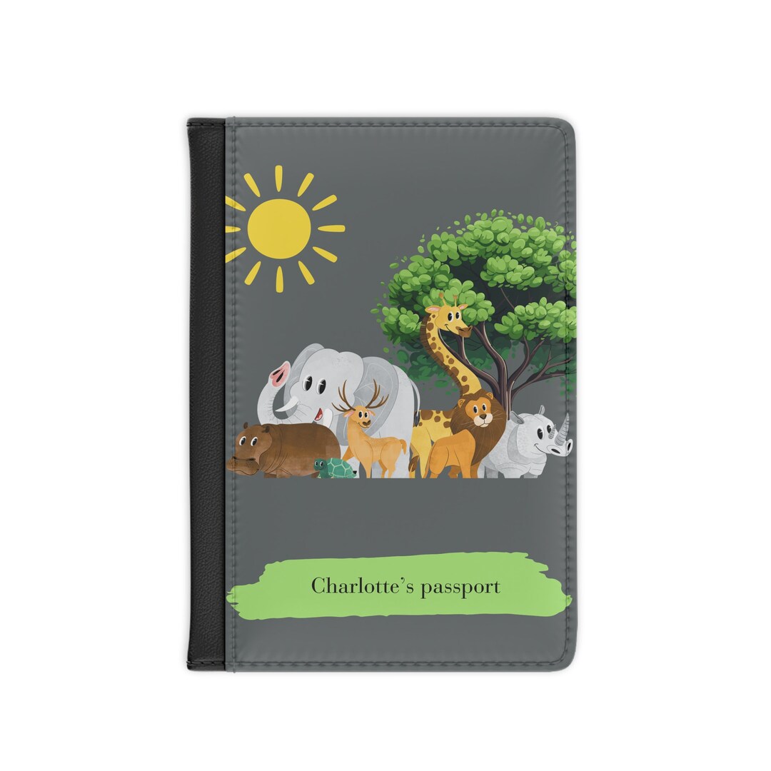 Children's Jungle Theme Passport Cover - Etsy