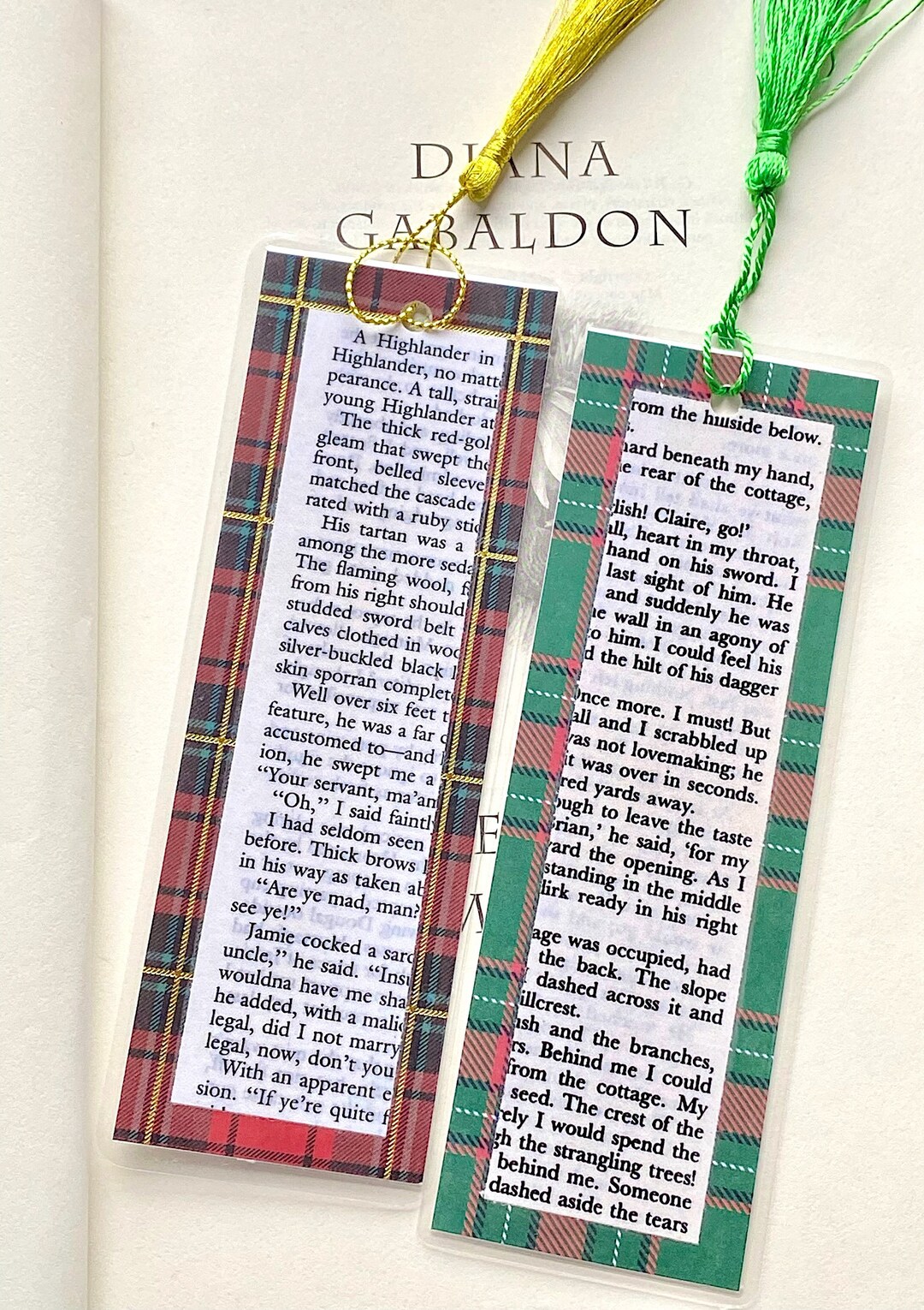 Outlander Bookmark Set Made From Real Book Pages From Outlander ...