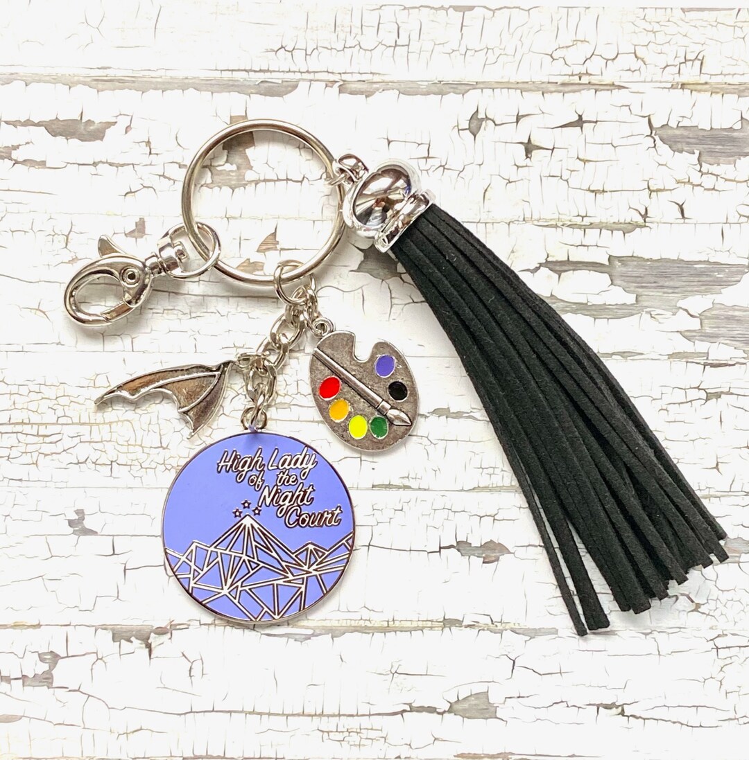 Purse Charm, Keychain, ACOTAR Inspired, High Lady, Night Court, Feyre ...