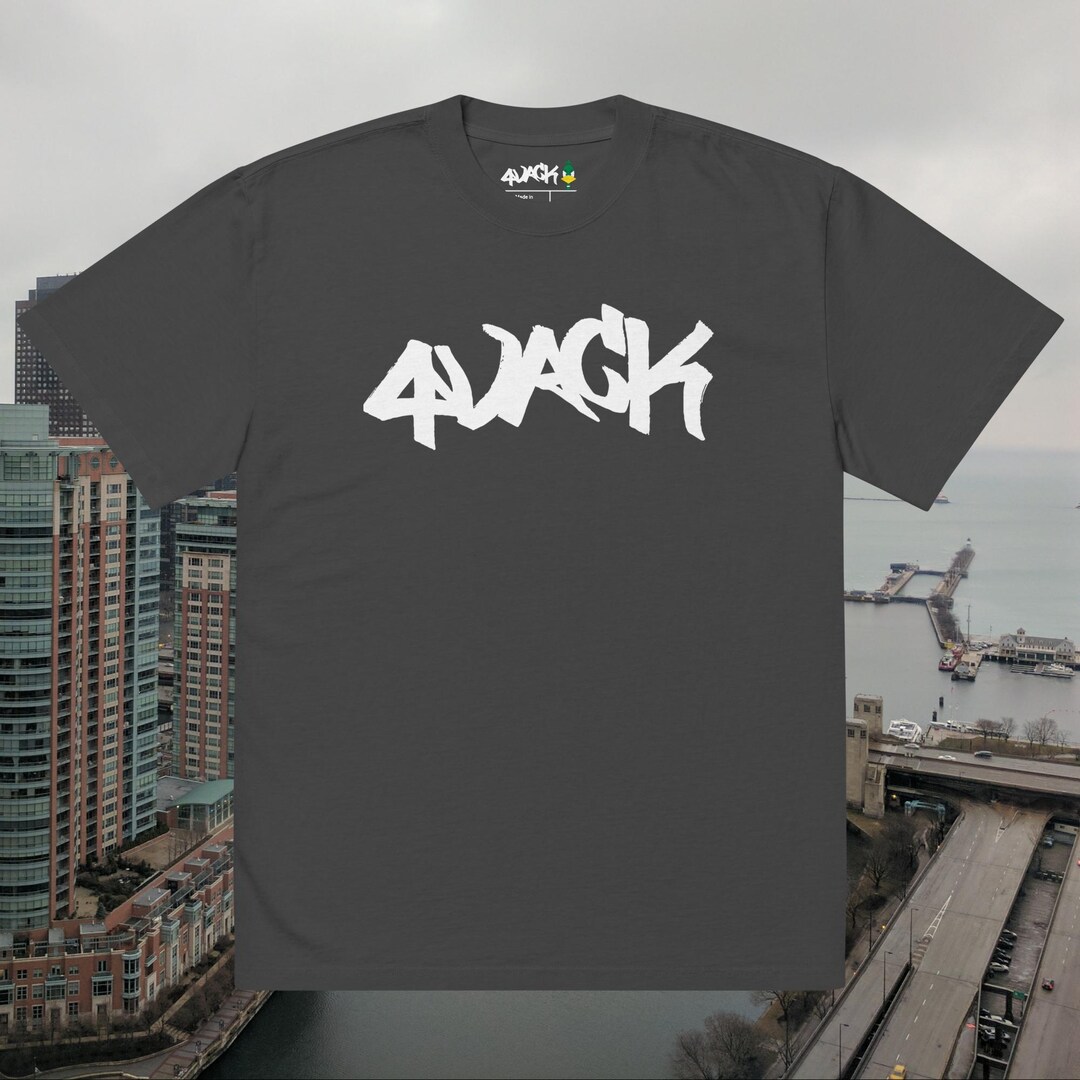QUACK Big Tag Graffiti Graphic Streetwear Tee Black - Etsy