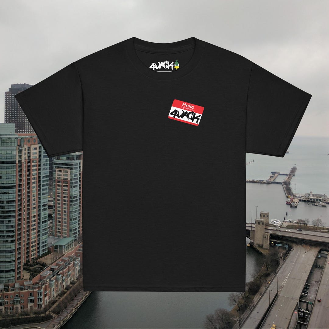 Youth QUACK Hello My Name is Graffiti Graphic Streetwear Tee Black - Etsy