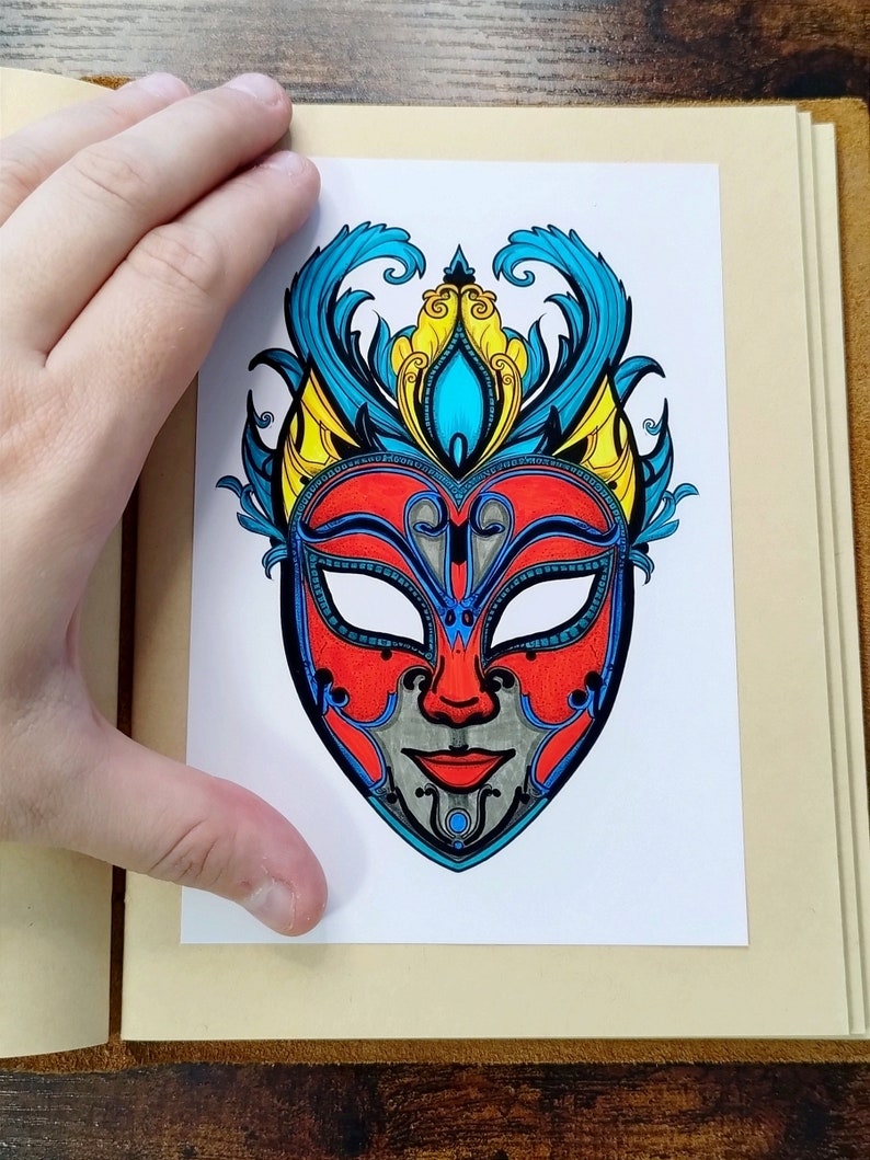 Carnival Mask, Conspirator Mask, Venecian Mask, Original Hand-painted ...