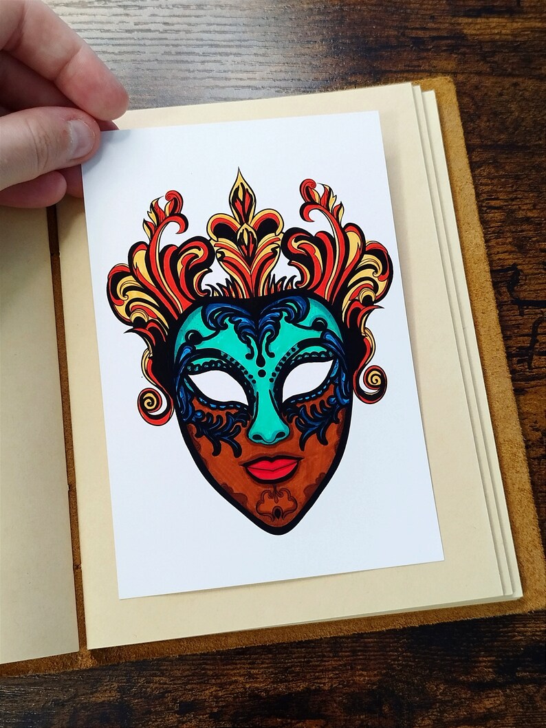 Carnival Mask, Conspirator Mask, Venecian Mask, Original Hand-painted ...