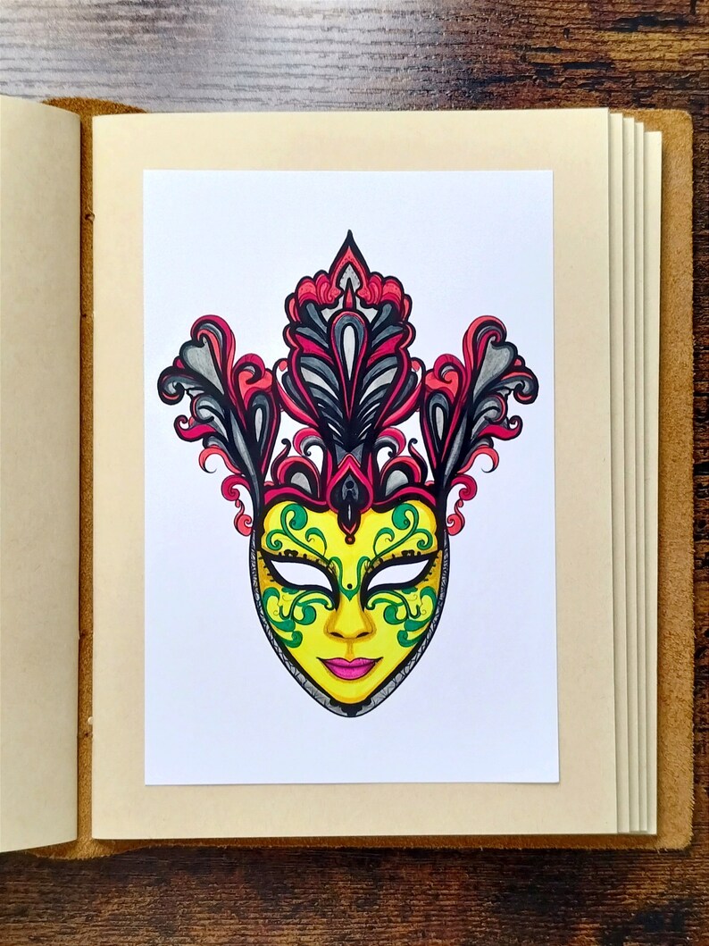 Carnival Mask, Conspirator Mask, Venecian Mask, Original Hand-painted ...