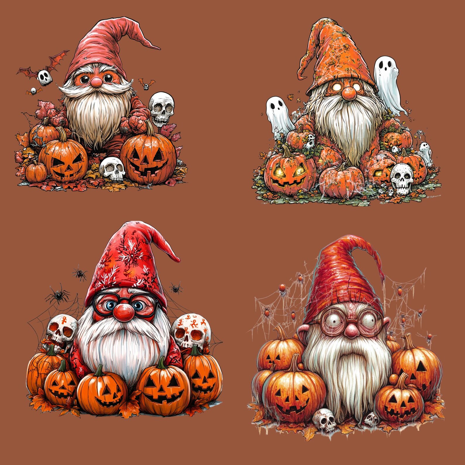 Halloween Gnome Clipart, Halloween PNG, Halloween Gnomes PNG, Cute ...