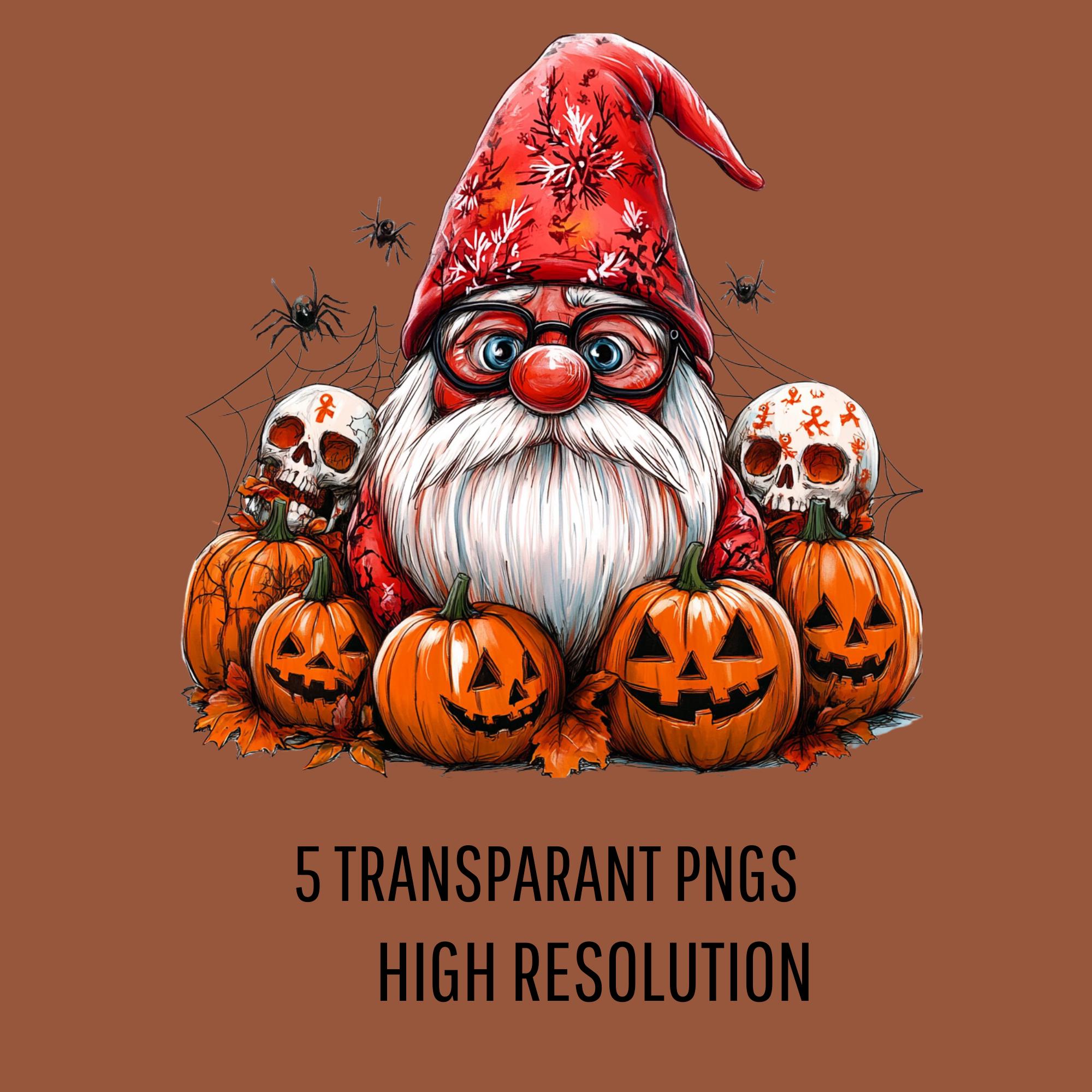 Halloween Gnome Clipart, Halloween PNG, Halloween Gnomes PNG, Cute ...
