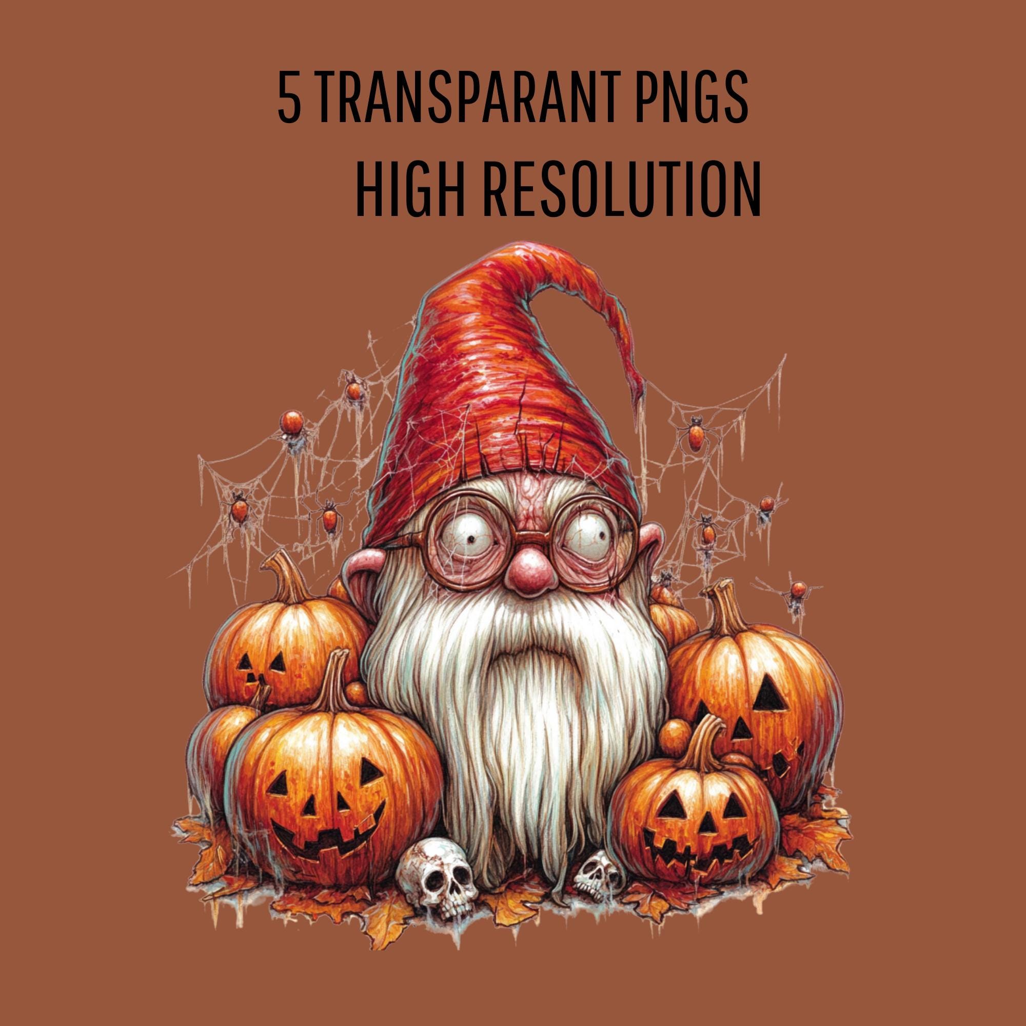 Halloween Gnome Clipart, Halloween PNG, Halloween Gnomes PNG, Cute ...