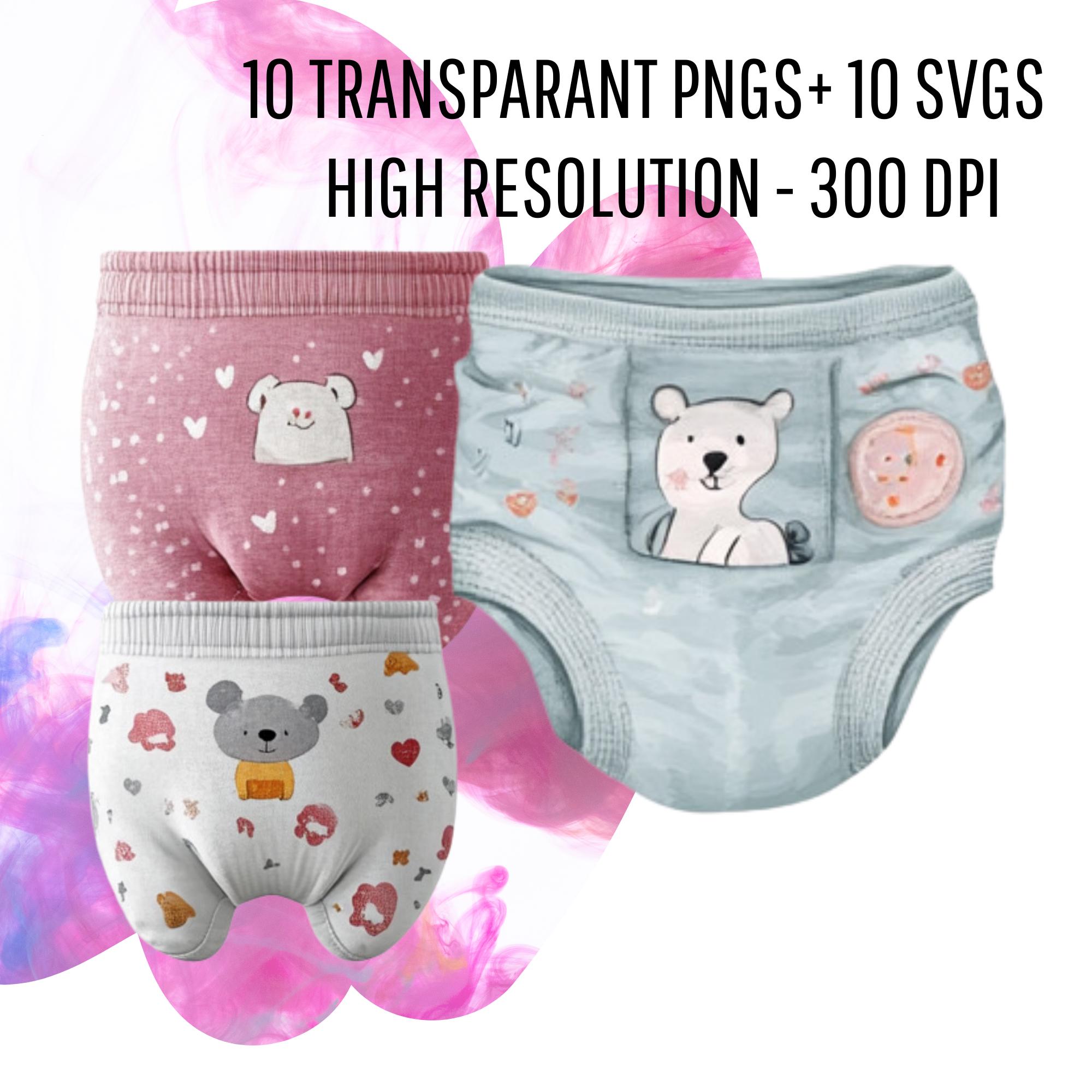 Diaper Clipart, Newborn Baby SVG, Baby Girl Clipart, Baby SVG, Baby ...