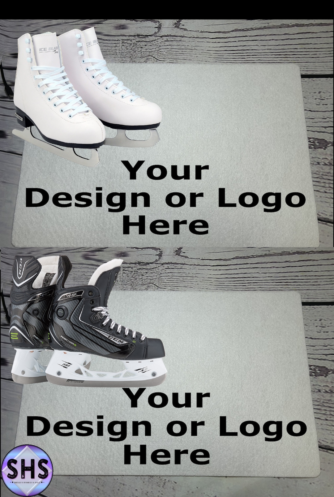 Personalized Custom Skate Mats for Hockey or Figure Skating Available ...