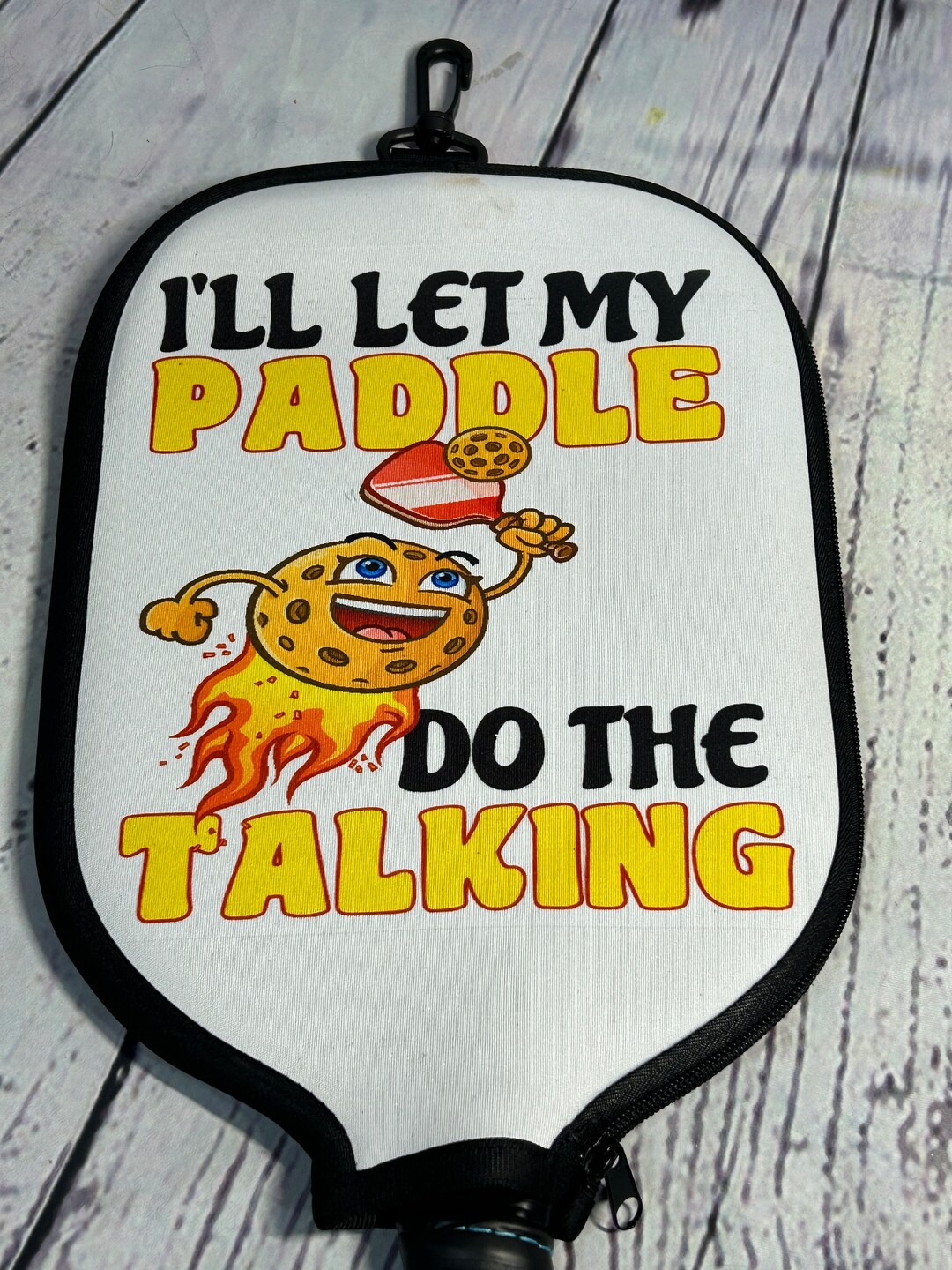 Flaming Pickleball Paddle Cover: Neoprene Paddle Protector - Etsy