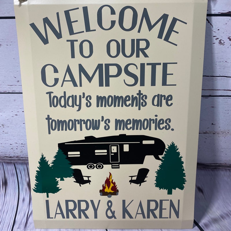 Campsite Sign - Etsy