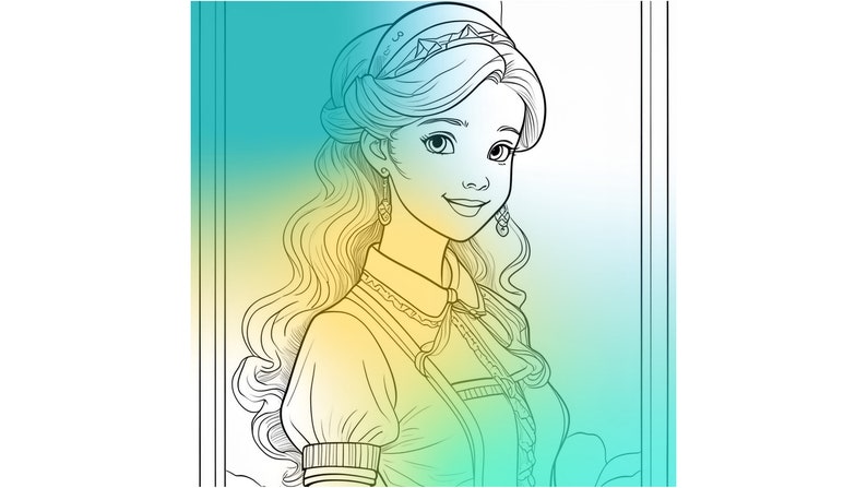 Adorable Barbie Girl Drawing Pages Printable Art for Creative Kids - Etsy