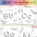 26 Printable Alphabet Coloring Pages Worksheets for Kids: Preschool ...
