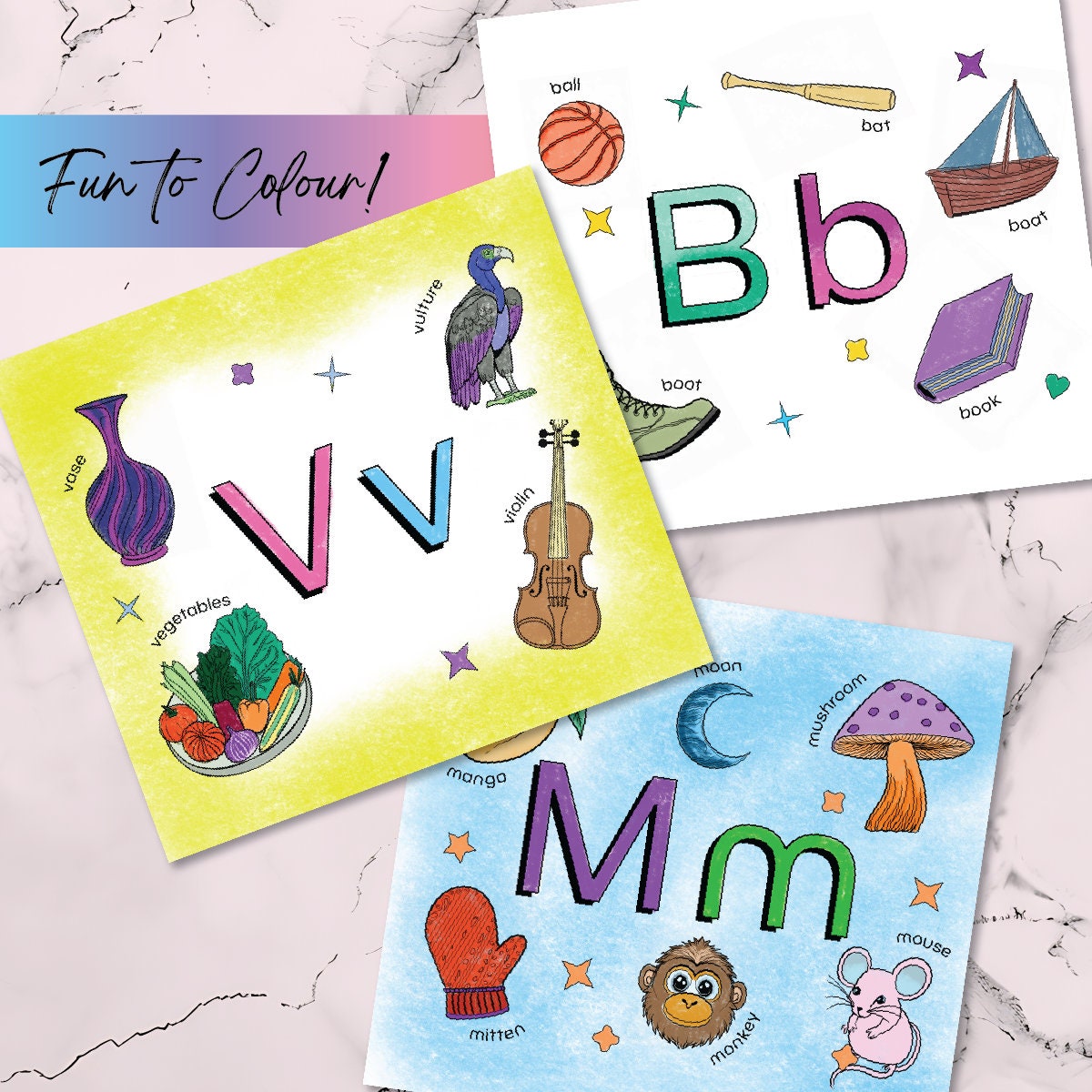 26 Printable Alphabet Coloring Pages Worksheets for Kids: Preschool ...