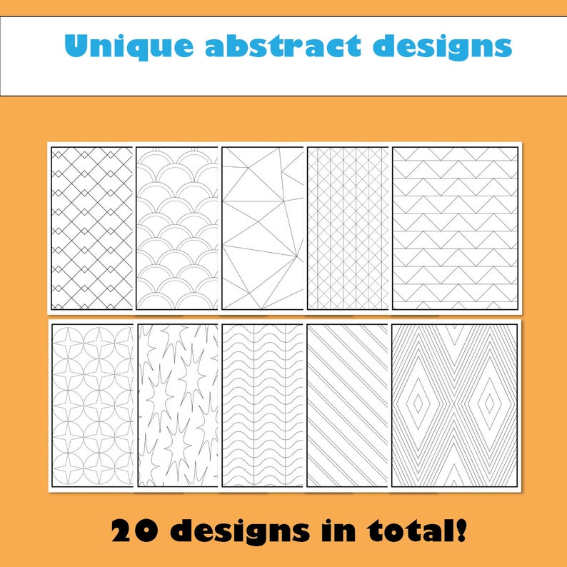 20 Relaxing Patterns Coloring Pages for All Ages Digital and Printable ...