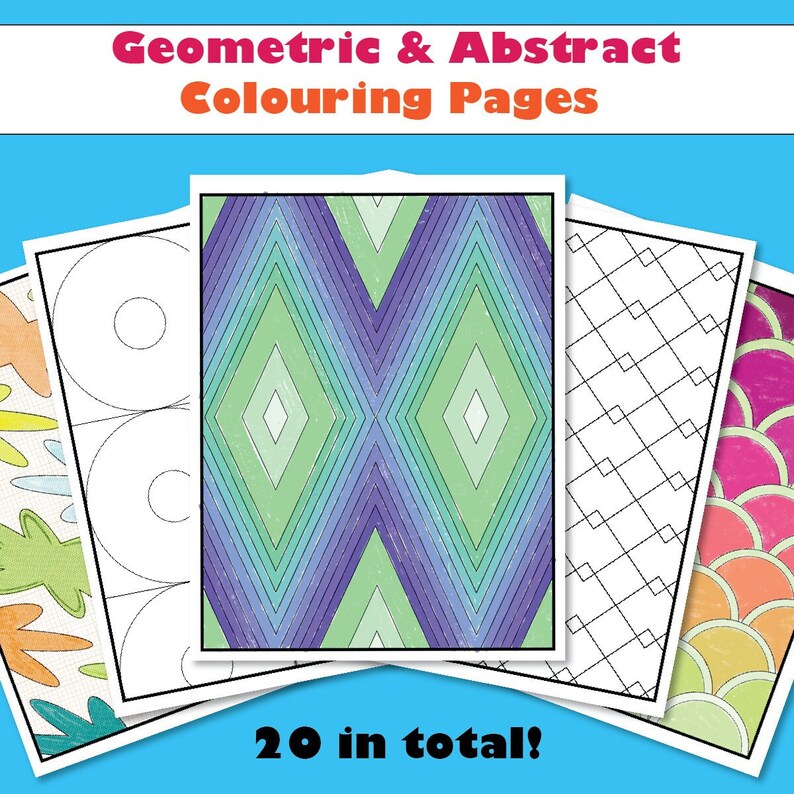 20 Relaxing Patterns Coloring Pages for All Ages Digital and Printable ...