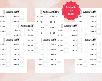 1st Grade Math Summer Worksheets | Addition | Subtraction | 28 Pages ...