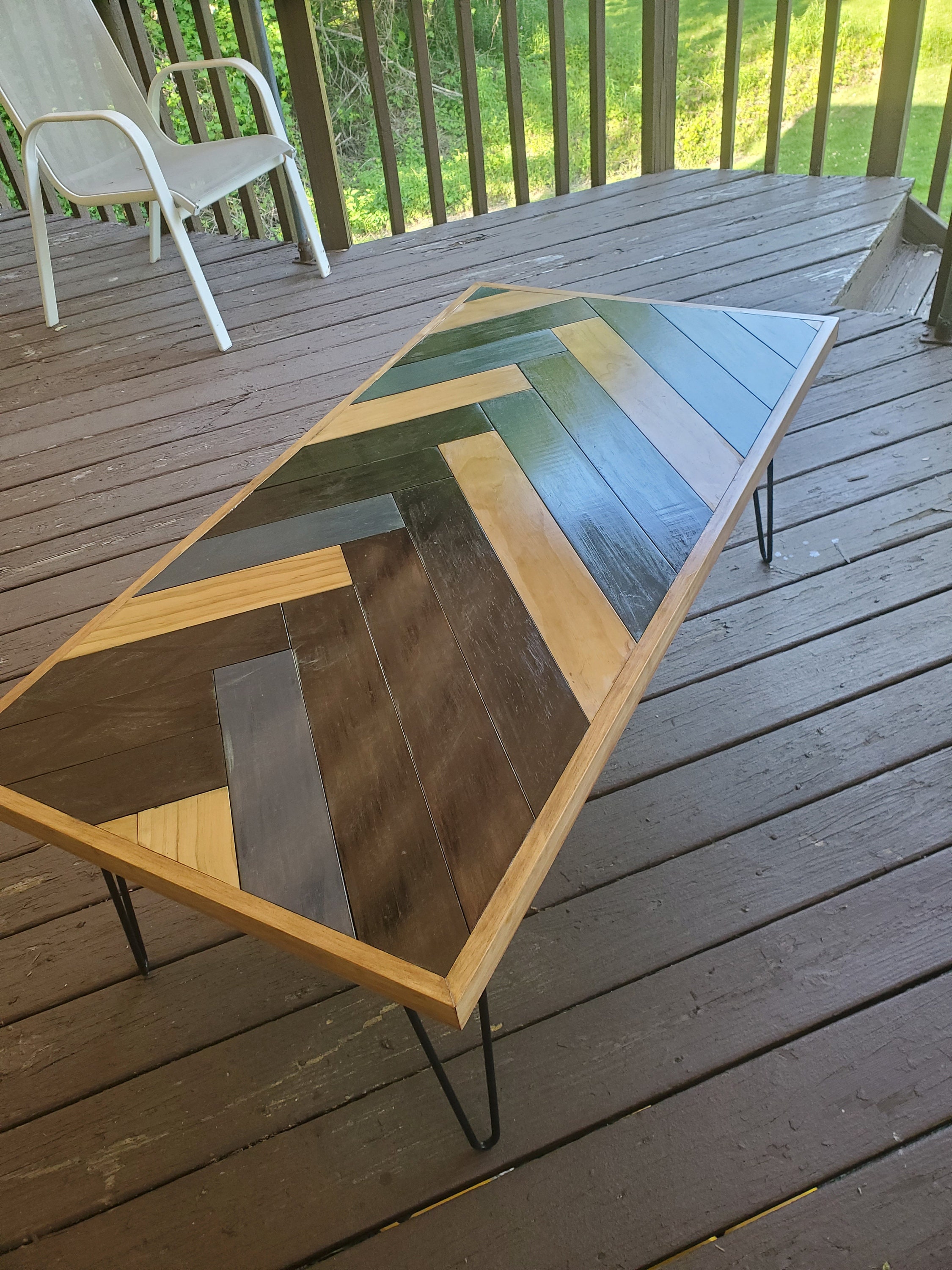 Herringbone Coffee Table - Etsy