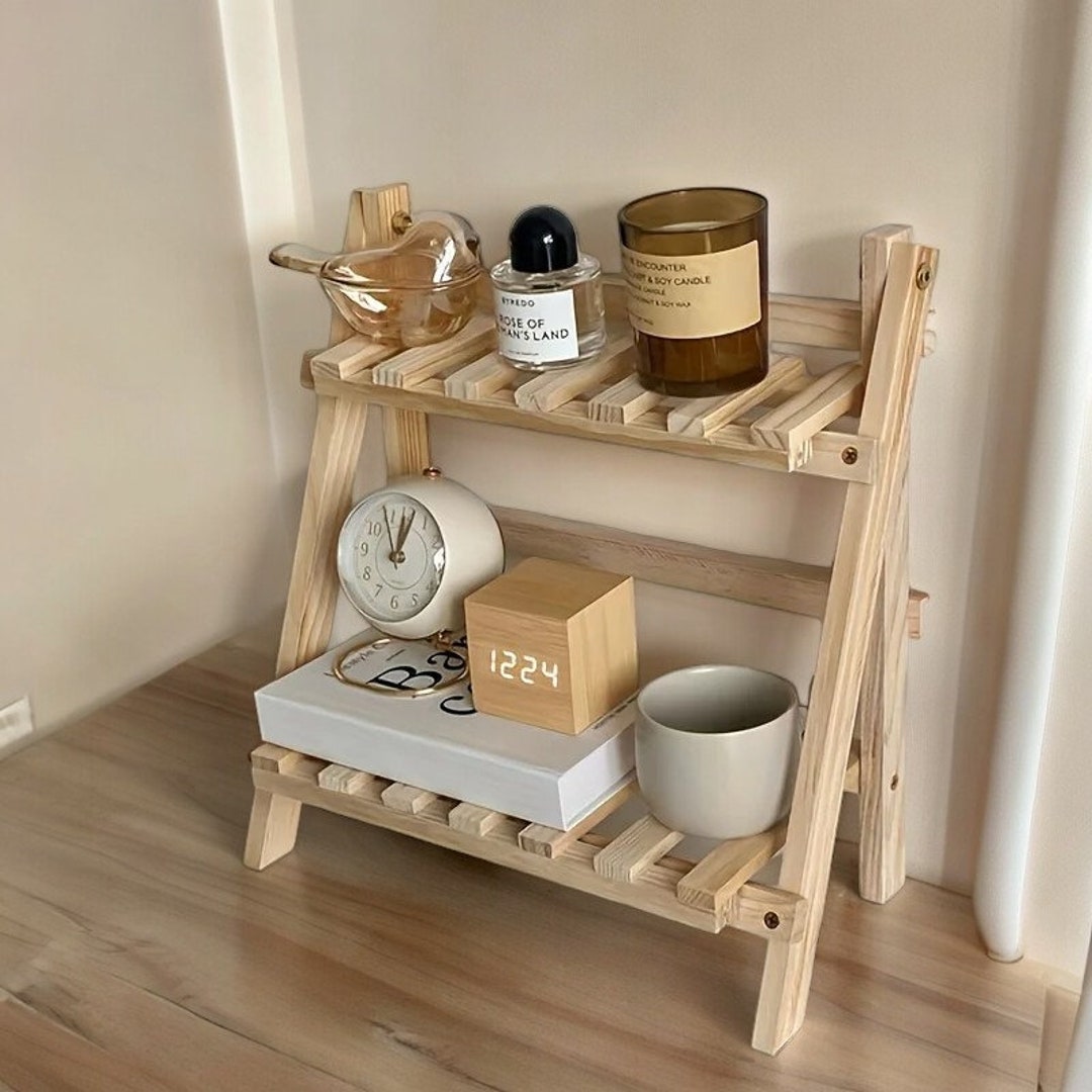 Wooden Storage Shelf Perfect for Organization, Desk Storage, Home ...