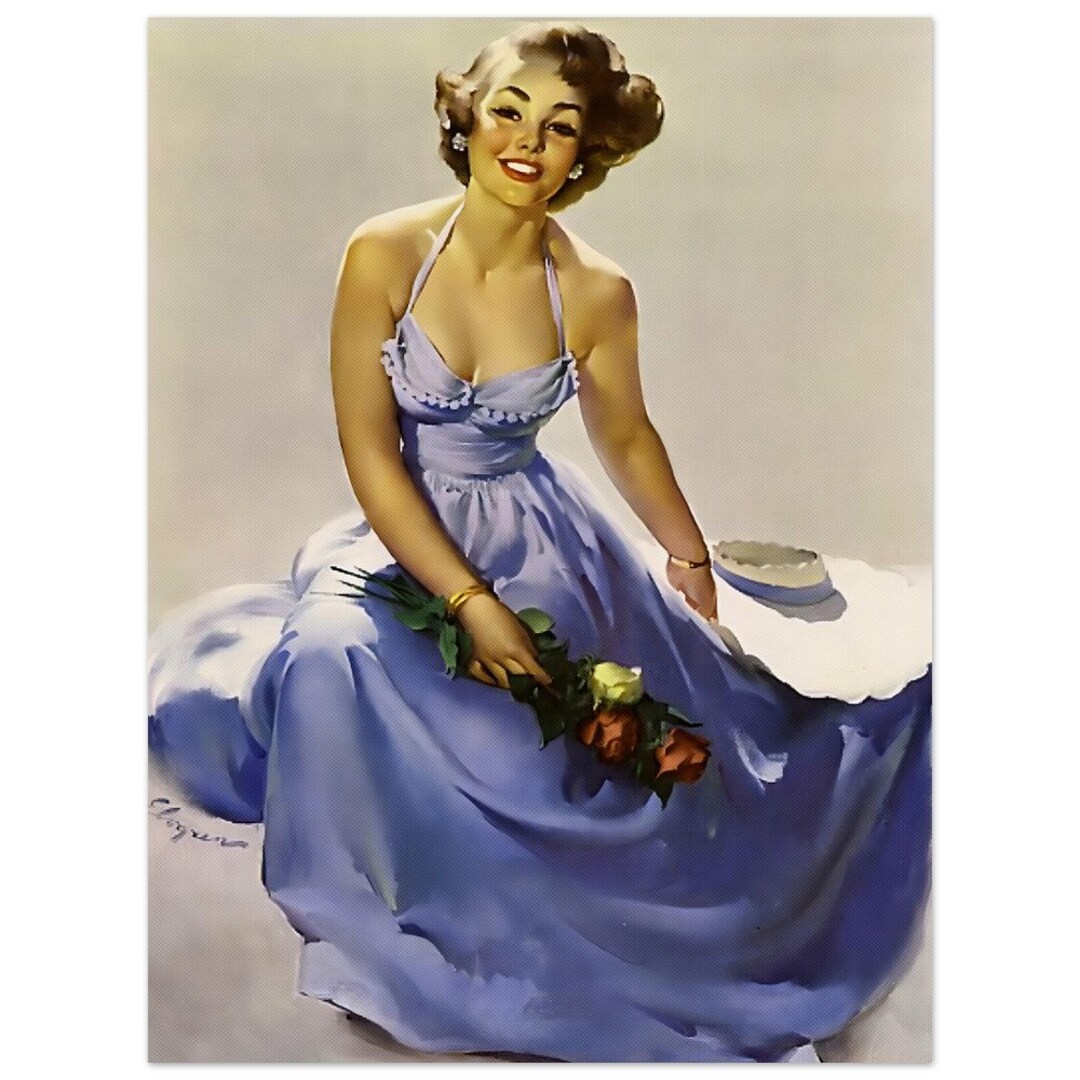Vintage Gil Elvgren Print Art Print Vintage Decor Vintage Art Print
