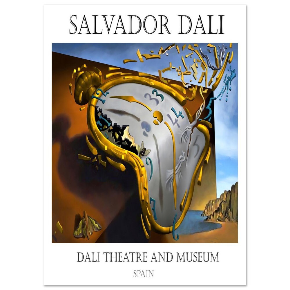 Salvador Dali Poster, Gallery Wall Art, Exhibition Poster, Handmade ...