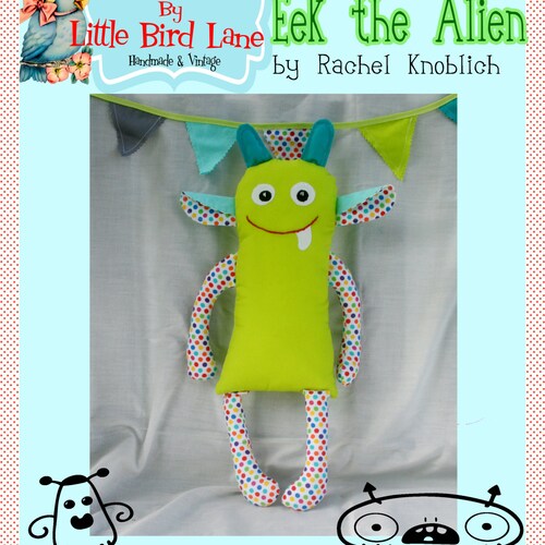 Monster Doll Pdf Sewing Pattern Halloween Softie Stuffed Toy - Etsy