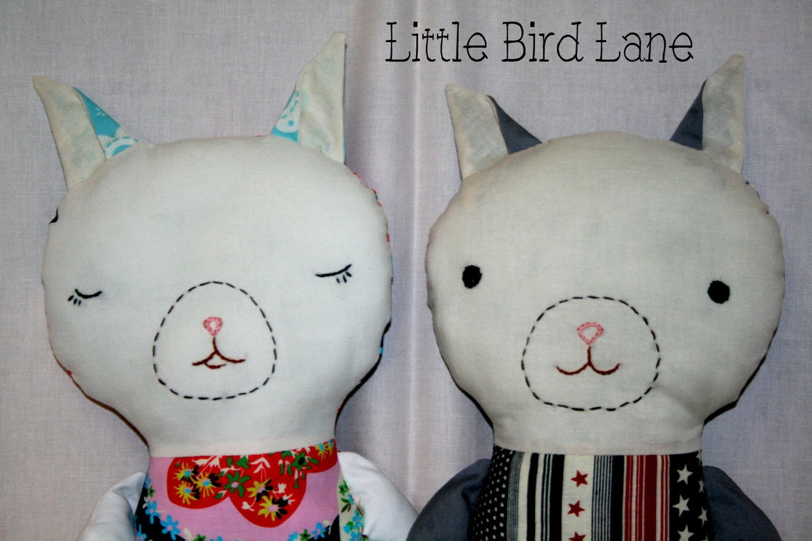 Instant Download Kitty Cat Rag Doll 17 Inch Tall DIY Sewing - Etsy