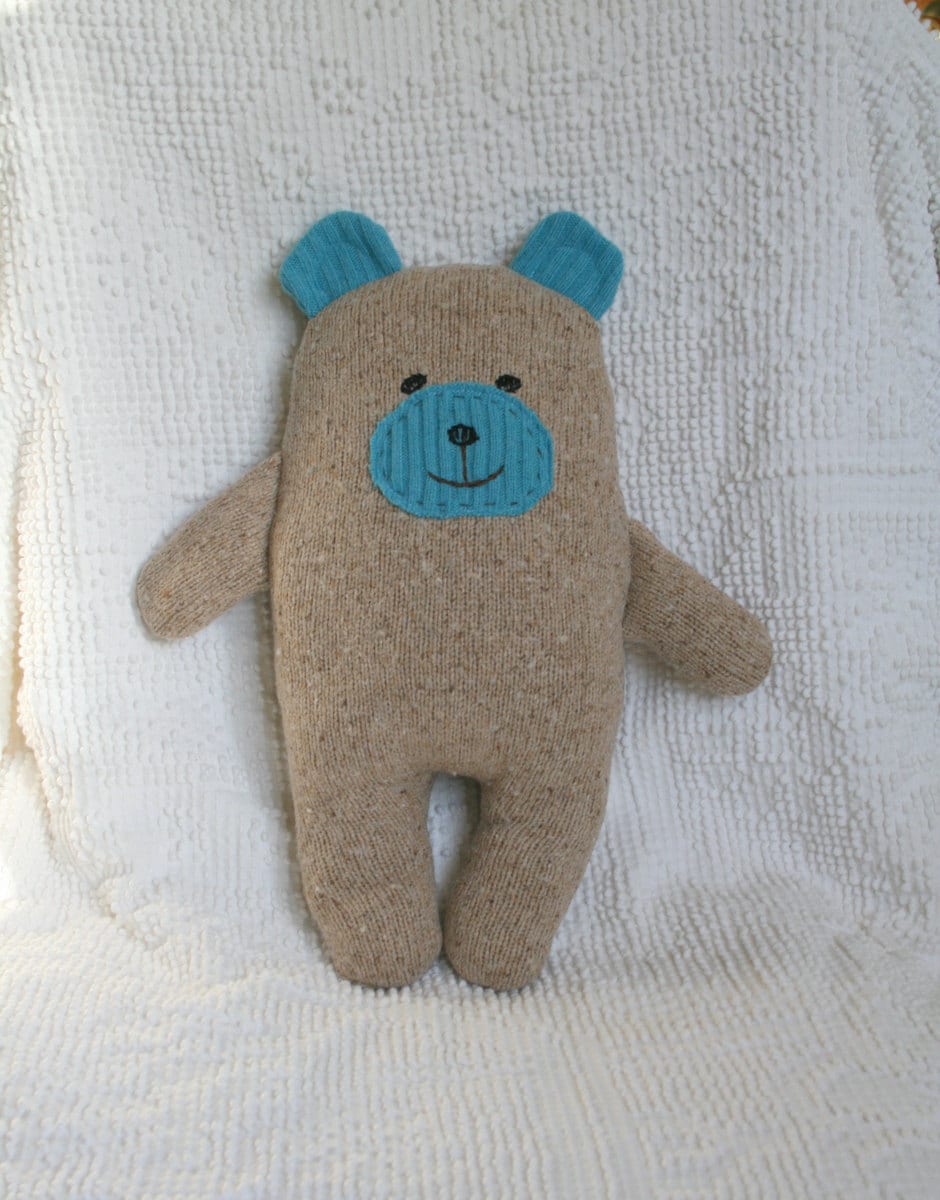 Instant Download Wooly Bear Upcycled Wool Sweater Bear Pattern Plush ...