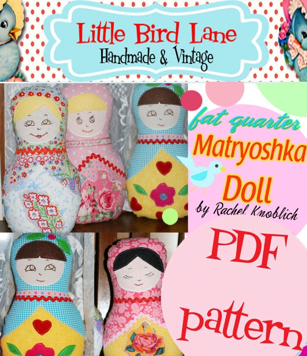 Instant Download Treasury Item the Fat Quarter Matryoshka Doll PDF ...
