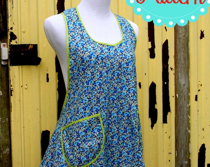 Instant Download Pearls Pinny a Vintage Feedsack Style Kitchen Apron ...