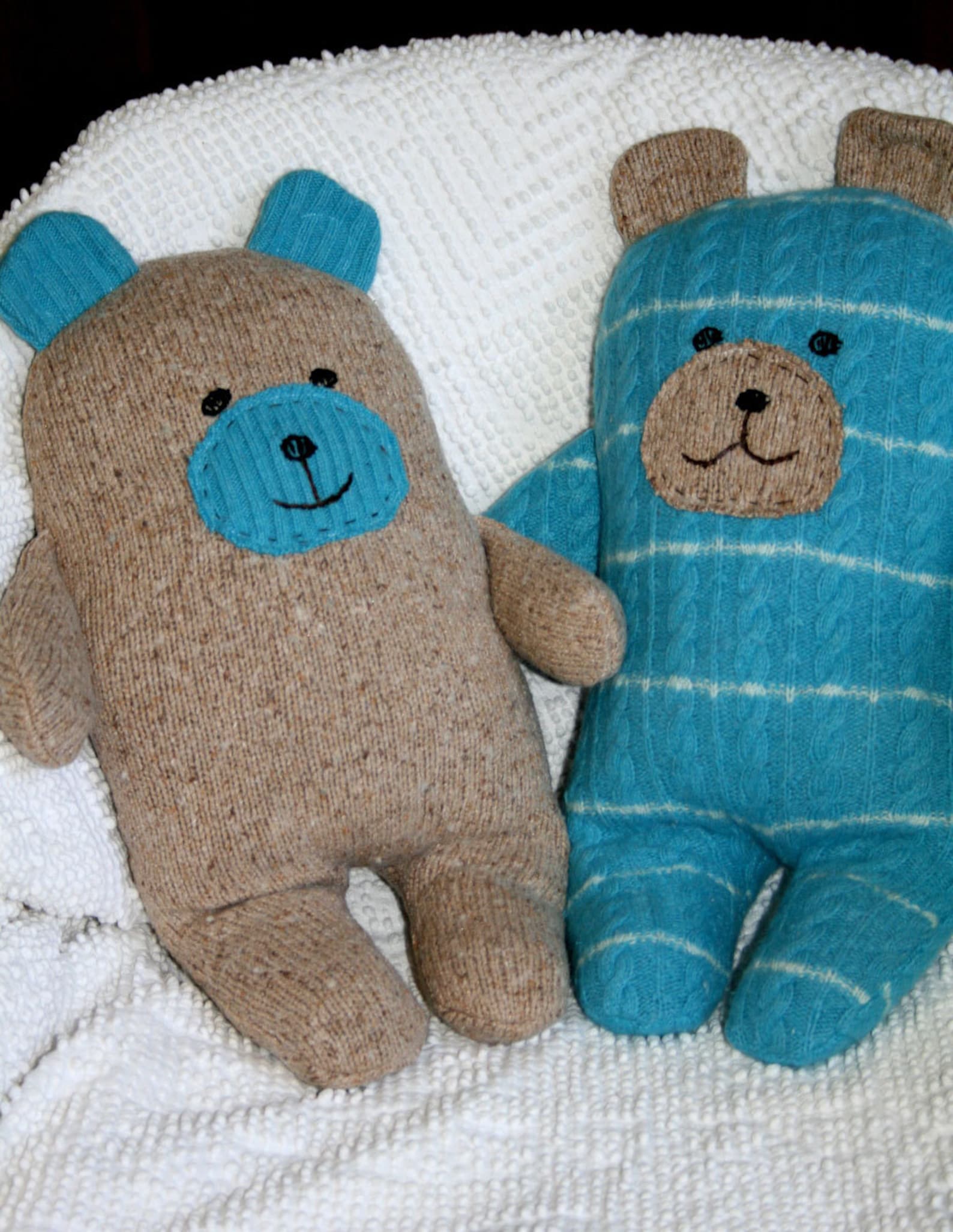 Instant Download Wooly Bear Upcycled Wool Sweater Bear Pattern Plush ...