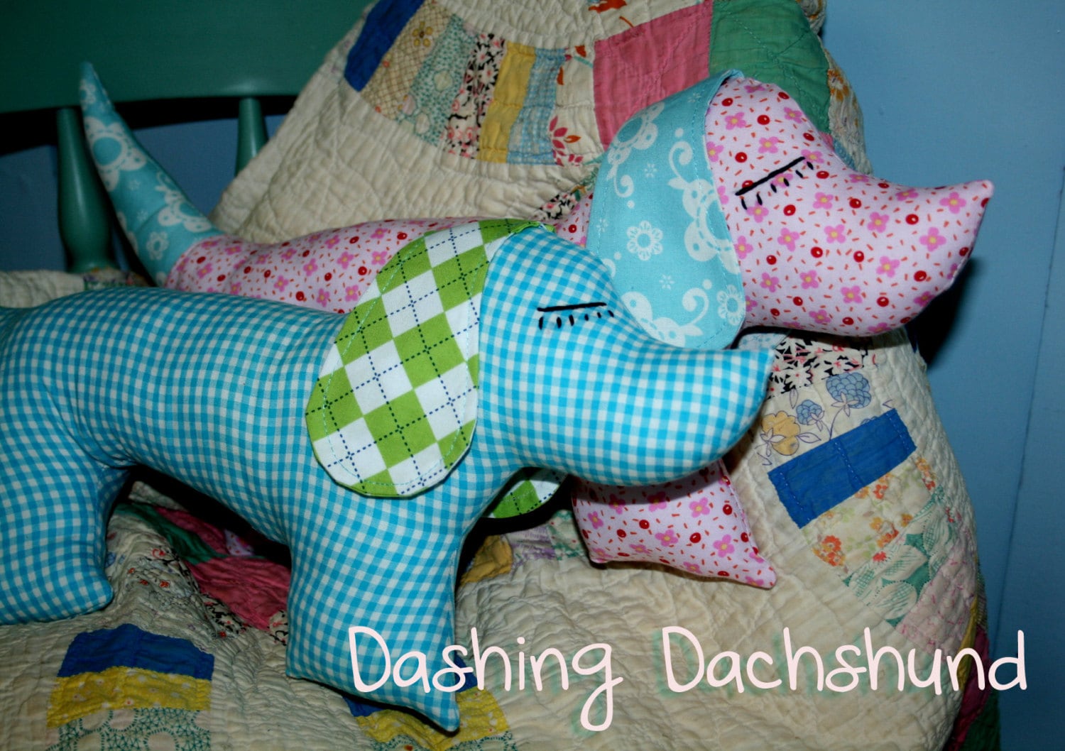 Instant Download Dashing Dachshund Dog Plush Pattern Pillow DIY Sewing ...