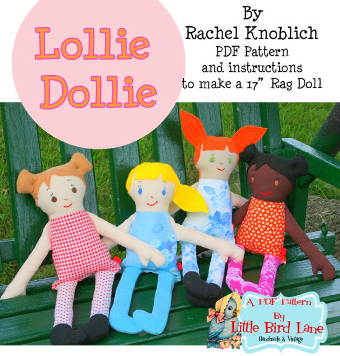 Basic Rag Doll Instant Download New Pattern Lollie Dollie 17 - Etsy