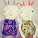 Instant Download Bunny Rabbit Rag Doll 17 Inch Tall DIY Sewing Tutorial ...