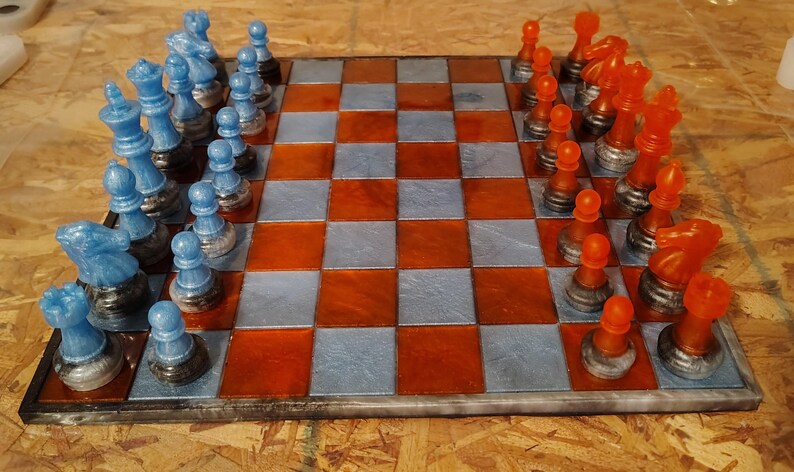 Chess Set - Pieces and Board - Etsy