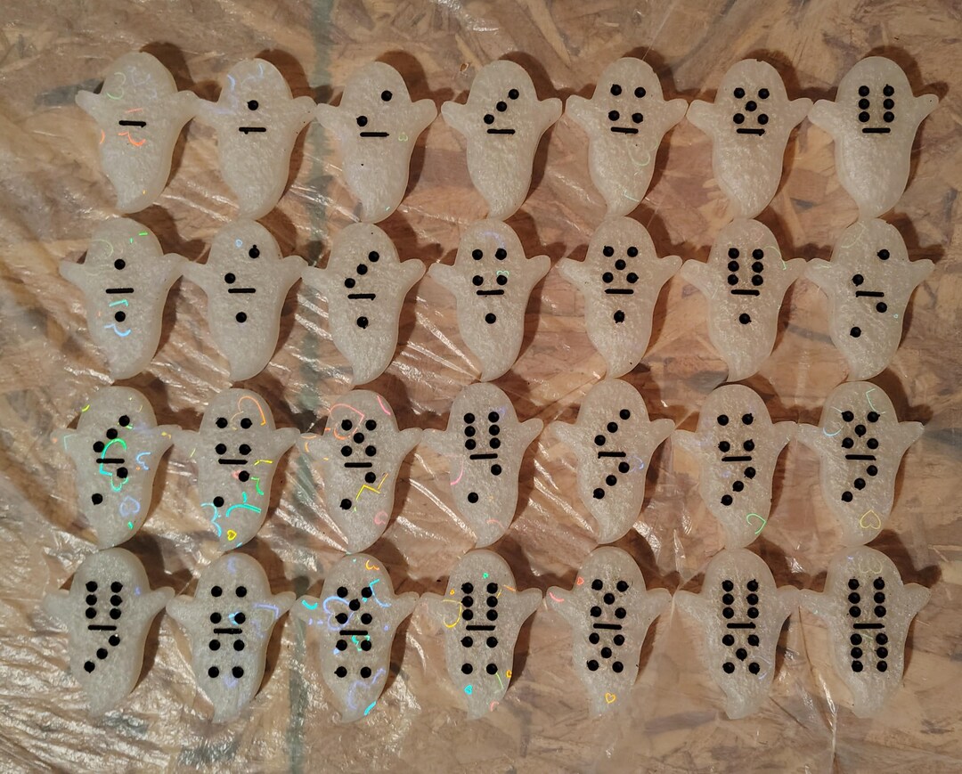 Double 6 - Ghost Dominoes - Etsy