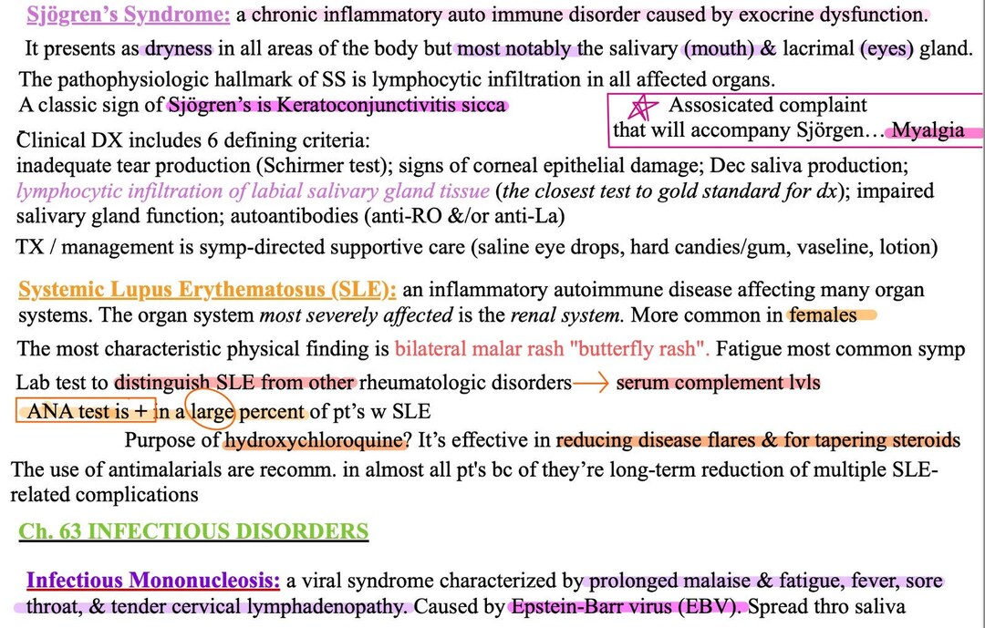 Adult MSN-FNP Exam Notes Study Guide All Exams - Etsy
